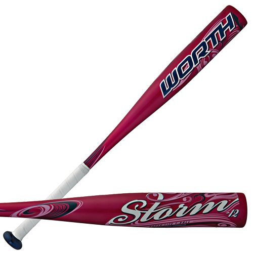 Worth Storm Alloy Girls T-Ball -12 Bat - Baseball Equipment & Gear