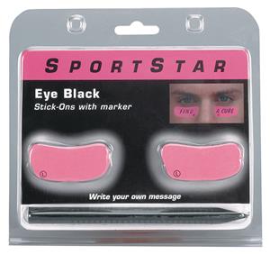 Eye Black Pink Stick-Ons - Baseball Equipment & Gear