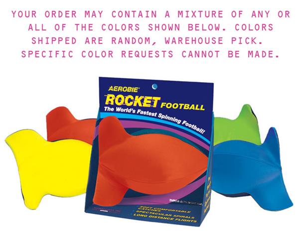 Aerobie Fast Spinning Squeezable Rocket Football - Football Equipment ...