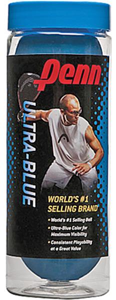 PENN Ultra Blue Racquetballs 3 Balls Per Can - Playground Equipment and ...