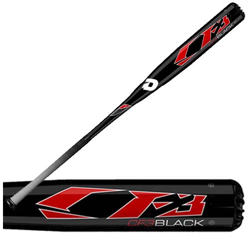 DeMarini CF3 (-5) Black Adult Baseball Bats - Baseball Equipment & Gear