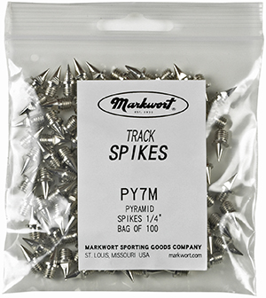 Markwort 1/4" Pyramid Track Spikes - Playground Equipment and Gear