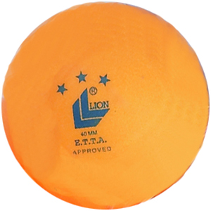 Lion 3 Star Table Tennis Balls 6PK - Playground Equipment and Gear