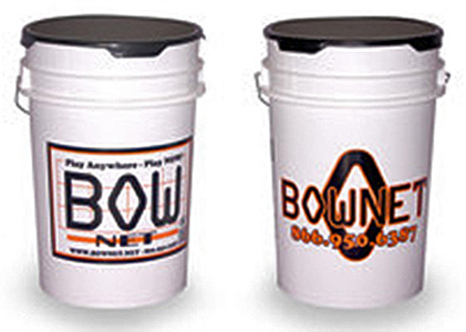 Bow Net 6 Gallon Baseball Bucket - Baseball Equipment & Gear