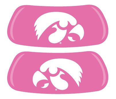 Iowa Hawkeyes Pink EYEBLACK Strips - Fan Gear