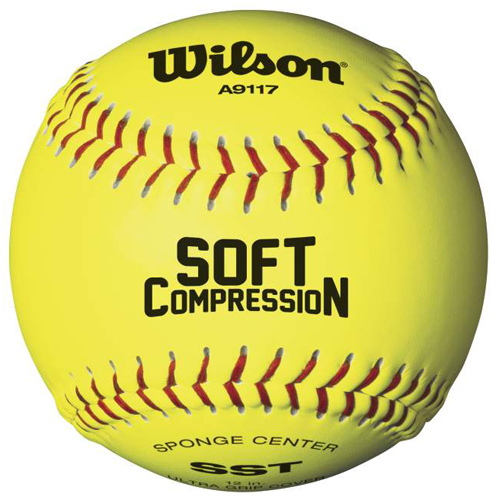E7477 Wilson Soft Compression Fastpitch Softballs (1 DZ)