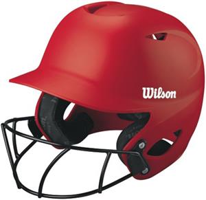 Wilson Collegiate 2.0 Batting Helmet W/Facemask - Baseball Equipment & Gear