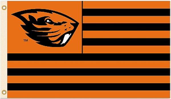COLLEGIATE Oregon State Stripes 3' x 5' Flags - Fan Gear