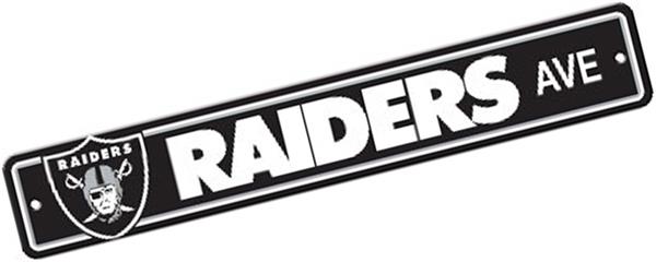 BSI NFL Oakland Raiders Plastic Street Sign - Fan Gear