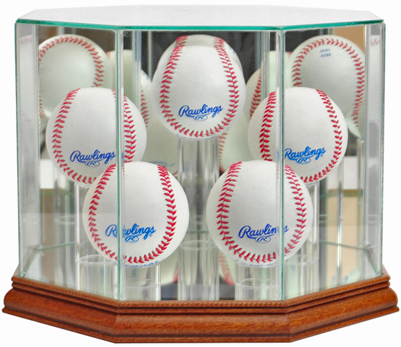 Perfect Cases Octagon 5 Baseball Display Case - Baseball Equipment & Gear