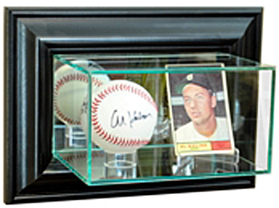 Perfect Cases Wall Mounted Card and Baseball Display Case - Baseball ...