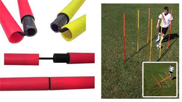 Breakdown - Outdoor Agility Poles (Set of 6) - Soccer Equipment and Gear