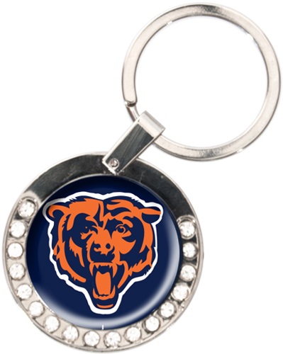NFL Chicago Bears Rhinestone Key Chain - Baseball Equipment & Gear