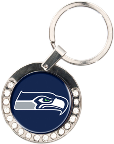 NFL Seattle Seahawks Rhinestone Key Chain - Fan Gear