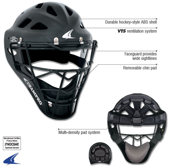 Baseball NOCSAE Hockey Style Catchers Headgear CM5 - Baseball Equipment ...