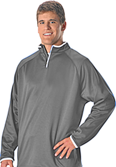 Youth (YL - White or Charcoal) Long Sleeve 1/4 Zip Fleece Jackets ...
