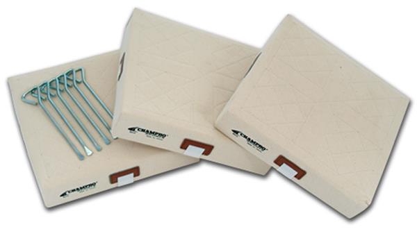 Champro Canvas Cover Quilted Bases - Set of 3 - Baseball Equipment & Gear