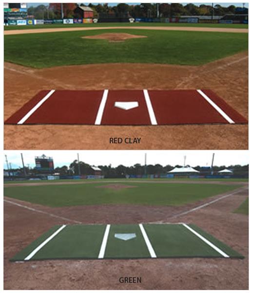 Jaypro Green or Red Batting Mat with Lines - Baseball Equipment & Gear