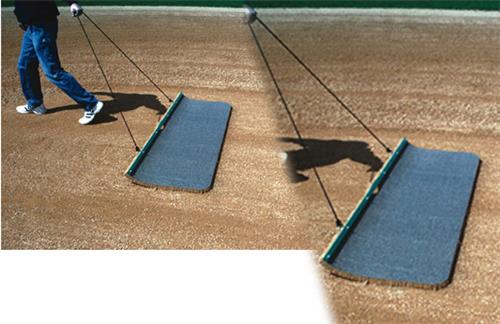 Baseball/Softball Cocoa Hand Drag Mat 4' / 6' Wide - Baseball Equipment ...