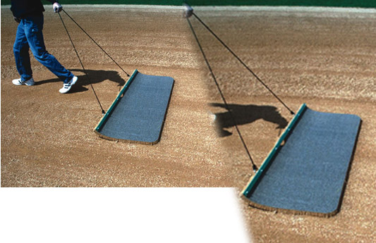 Baseball/Softball Cocoa Hand Drag Mat 4' / 6' Wide - Baseball Equipment ...