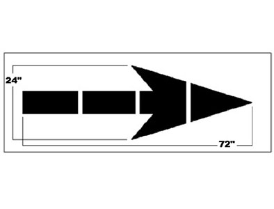 Newstripe Federal MUTCD 6' Straight Arrow Stencil - Playground ...