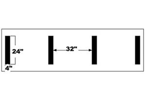 Newstripe NCAA Hash Mark Football Field Stencil - Football Equipment ...