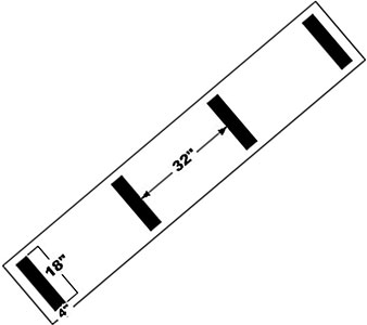 E83970 Newstripe Hash Mark Football Field Stencil