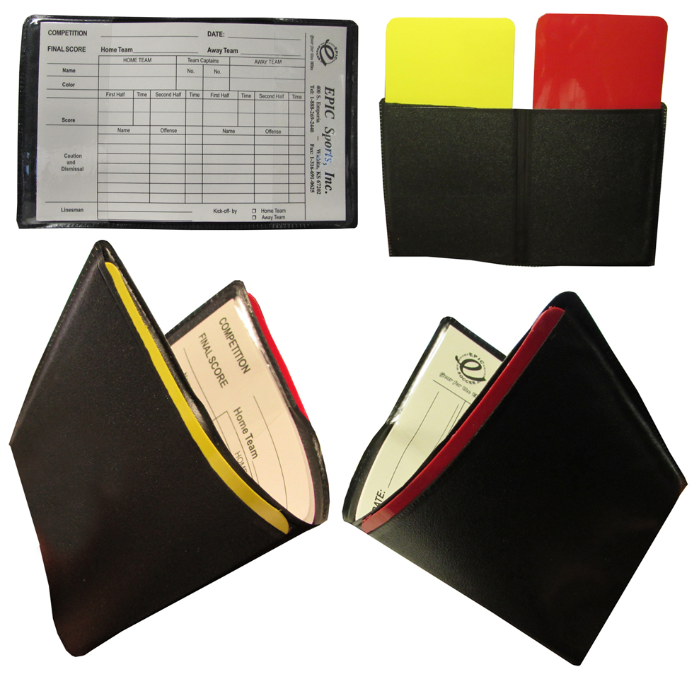 E840 Epic Soccer Referee Warning Cards w/Score sheets