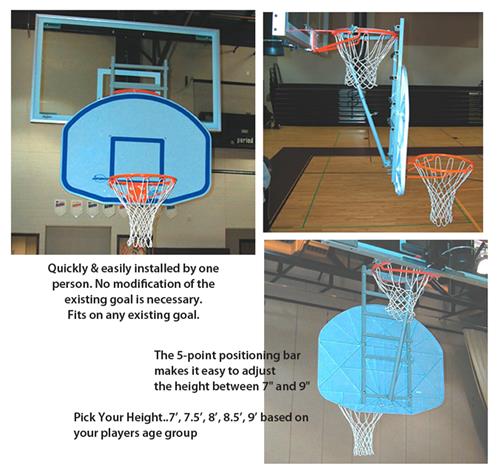Little Champ Adjustable Basketball Backboard - Basketball Equipment and ...