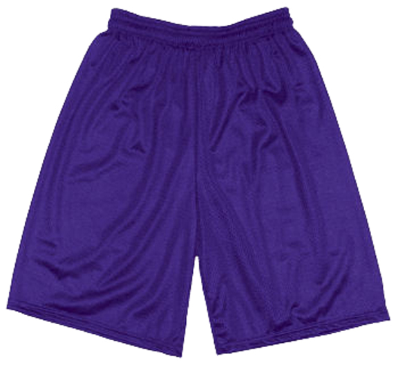 Polyester Tricot Mesh Workout Shorts 9" Inseam - Soccer Equipment and Gear