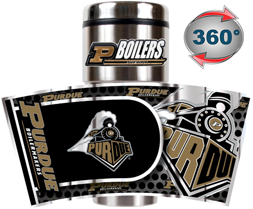 NCAA Purdue Travel Tumbler Hi-Def Metallic Graphic - Fan Gear