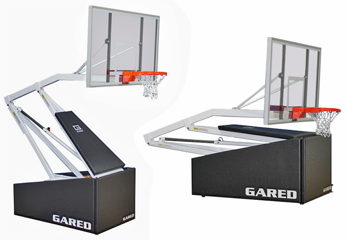 E87160 Gared Hoopmaster Portable Basketball Backstop