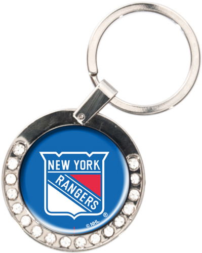E87189 NHL New York Rangers Rhinestone Key Chain