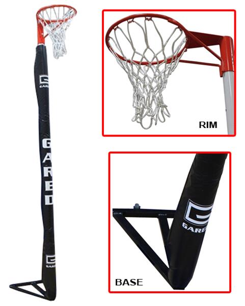 Gared Steel Portable Hoopla Netball System - Playground Equipment and Gear