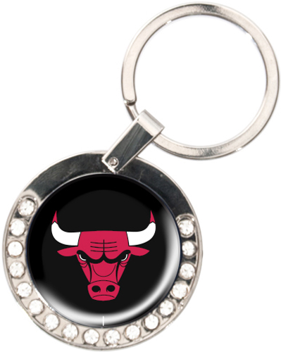 E87775 NBA Chicago Bulls Rhinestone Key Chain