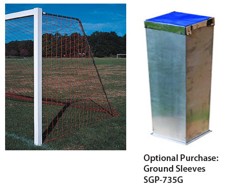 Semi-Permanent/Permanent Square Soccer Goal - Playground Equipment and Gear