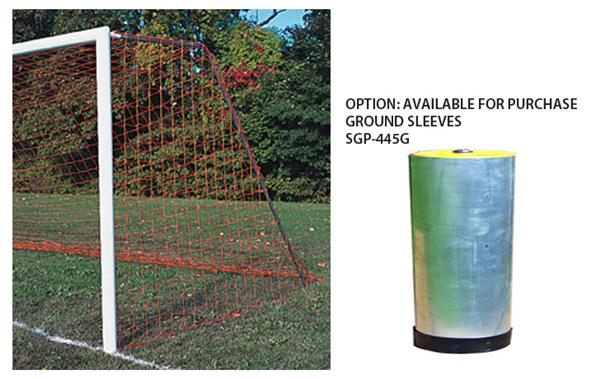 Semi-Permanent/Permanent Round Soccer Goal - Soccer Equipment and Gear