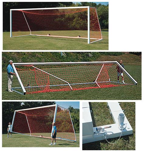 Ultimate Square Folding Soccer Goals (PAIR) - Soccer Equipment and Gear