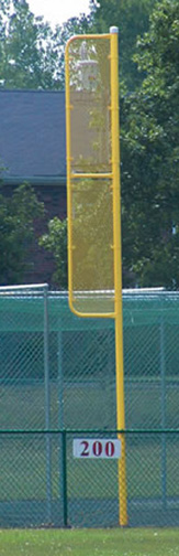 Baseball Professional 20' Foul Pole Yellow (Pair) - Baseball Equipment ...
