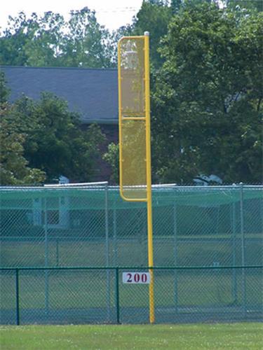 Baseball Professional 30' Foul Pole Yellow 1-PAIR - Baseball Equipment ...