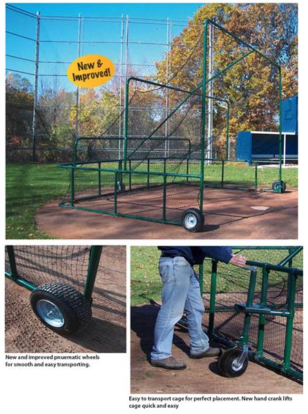 High School Portable Line Drive Batting Cage - Baseball Equipment & Gear