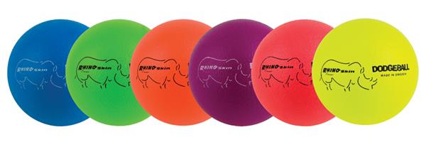 Champion Rhino Skin Neon Rainbow Dodge Balls Set - Playground Equipment ...