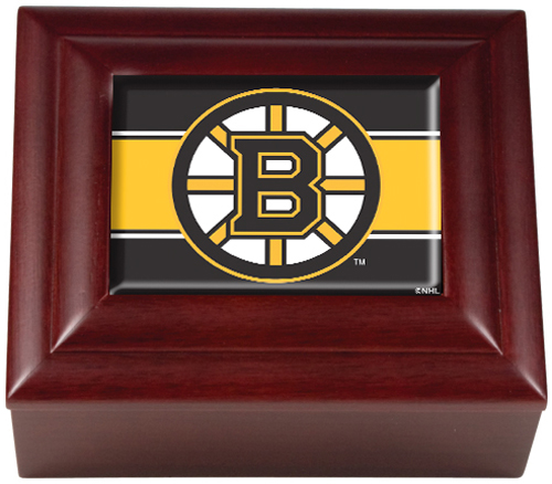 E89188 NHL Boston Bruins Wood Keepsake Box