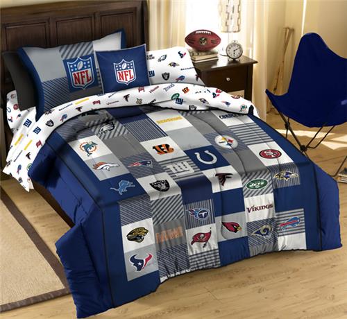 Northwest NFL Multi Team Logos Twin Comforter Sets - Football Equipment ...