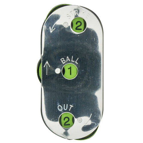 Schutt 3-Function Oval Metal Umpire Indicators - Baseball Equipment & Gear