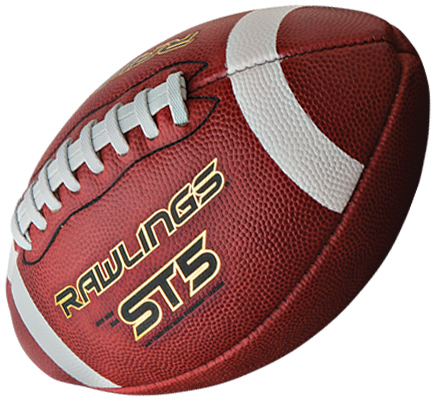 ST5 Soft Touch Leather Footballs-NFHS/NCAA - Football Equipment and Gear