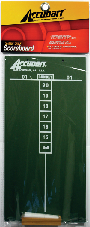 E91127 Accudart Cricket Chalk Scoreboard
