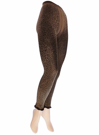 B.ella Leopard Animal Print Footless Tights - Cheerleading Equipment ...