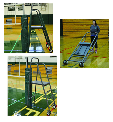 Jaypro Mega Ref Folding Referee Volleyball Stand VRS-8000 - Volleyball ...