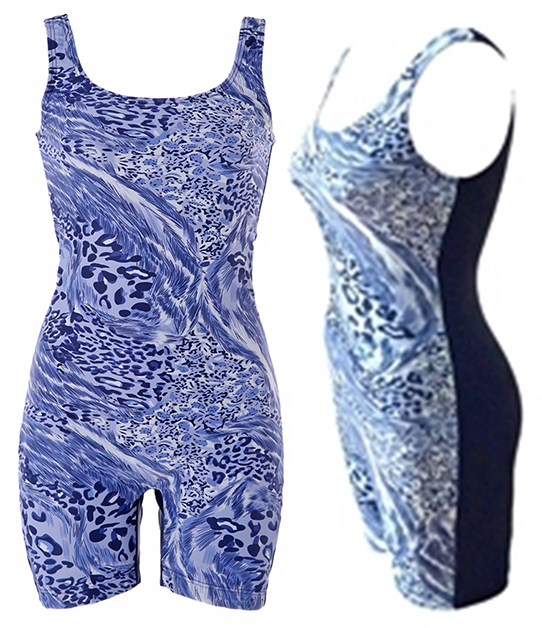 E92144 Adoretex Leopard Print Unitard Swimsuit